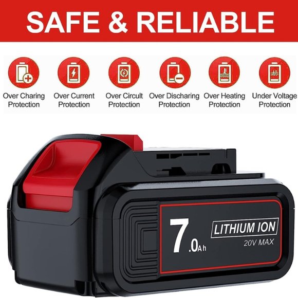 Other | 2 Pack For Dewalt 2v Max 70ah Lithium Ion Battery Dcb2062 ...